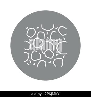 Crushed stone olor line icon. Road construction. Pictogram for web page ...