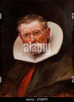 José Llaneces’ portrait of an elderly man, dressed in the style of the ...