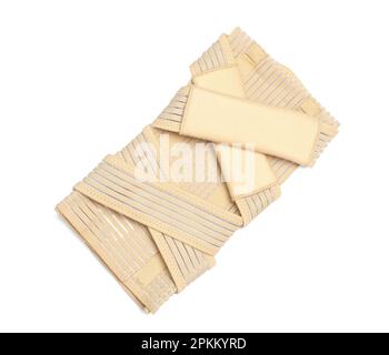 New beige posture corrector isolated on white Stock Photo - Alamy
