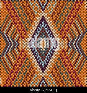 Ornament, mosaic, ethnic, folk pattern. It is made in bright, juicy ...