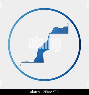 western Sahara map icon illustration element design Stock Vector Image ...
