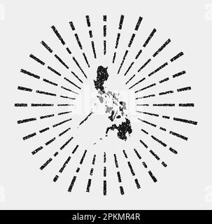 Philippines Map. Filipino Country Map. Black and White Pinoy National ...