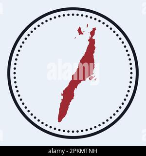 Cebu icon. Round logo with island map and title. Stylish Cebu badge ...