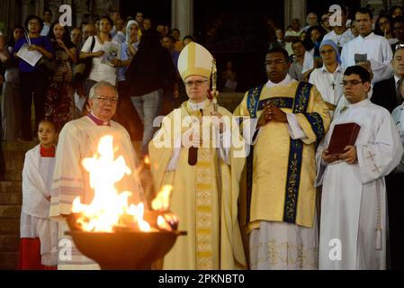 Easter celebration in Sao Paulo, on April 19, 2014. Photo by Nelson ...