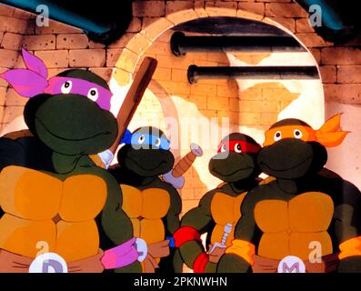 TEENAGE MUTANT NINJA TURTLES (1987), directed by BILL WOLF. Credit ...