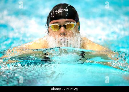 Sienna Robinson in the Women's 100m Breaststroke Heat 7 on day six of ...