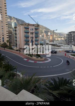 MONACO MONTE-CARLO - CIRCA MARCH, 2023: famous hairpin turn near ...