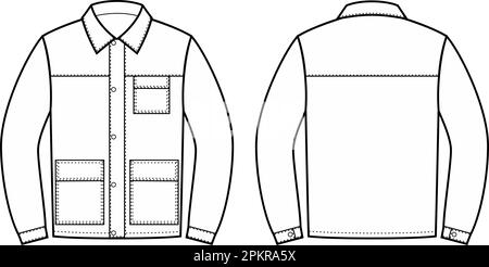 Mens work jacket. Fashion CAD Stock Vector Image & Art - Alamy