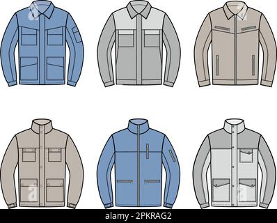 Mens work jacket. Fashion CAD Stock Vector Image & Art - Alamy