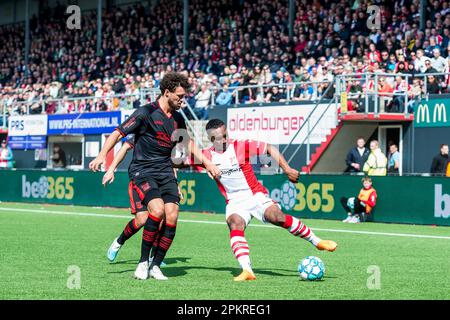EMMEN - (lr) Philippe Sandler of NEC Nijmegen, Bart van Rooij of NEC ...