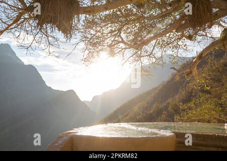 Unusual thermal pools Tolantongo in Mexico Stock Photo - Alamy
