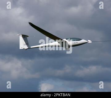 A Glasflugel 304 Shark glider at a private airfield West Sussex Stock ...