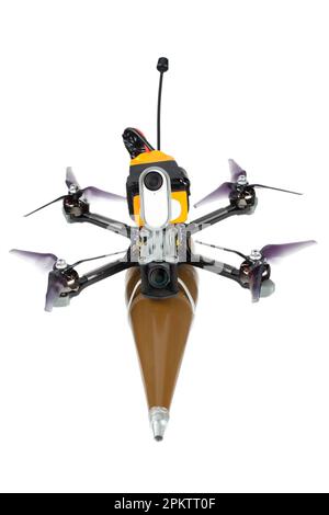 FPV drone with grenade warhead - lowcost loitering munition for modern ...