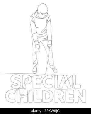 continuous line drawing of happiness student running : back to school ...