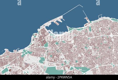 City Map Tripoli Libya Africa vector illustration Stock Vector Image ...