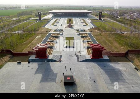 ANYANG, CHINA - APRIL 9, 2023 - Aerial photo shows the soon-to-be ...