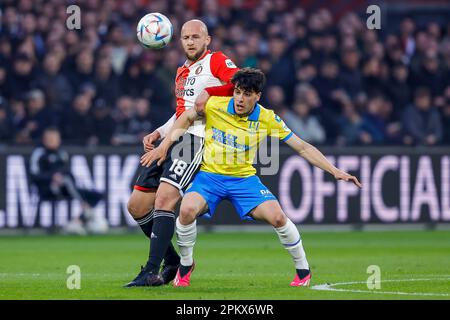 Rotterdam - Gernot Trauner of Feyenoord, Julen Lobete of RKC Waalwijk ...