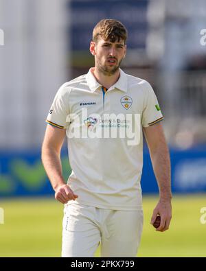 Ben Aitchison of Derbyshire bowling during a Second XI T20 match ...