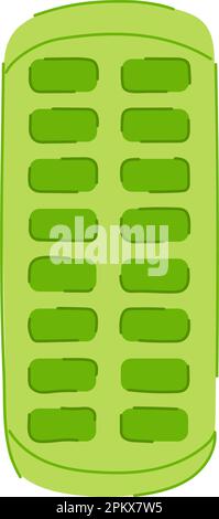 water ice cube tray cartoon vector illustration Stock Vector Image ...