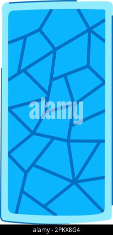 square ice cube tray cartoon vector illustration Stock Vector Image ...