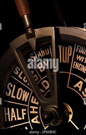 engine order telegraph in stand by position Stock Photo - Alamy
