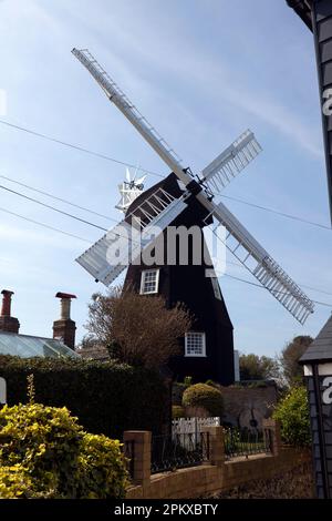 View of Ripple Windmill Mill, Ringwould, Kent Stock Photo - Alamy