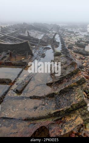 The Wreck of the Steam Trawler Sheraton and the Hunstanton Cliffs in ...
