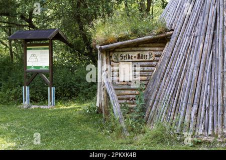 Selke Koete Shelter in the Selke Valley Stock Photo - Alamy
