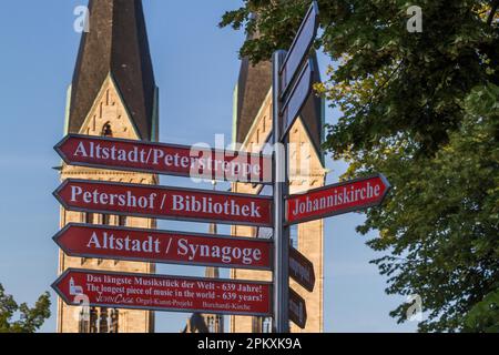 Halberstadt Cathedral Square View of the Church of Our Lady Stock Photo ...