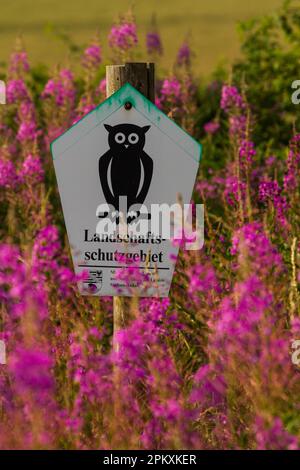 Signposting landscape conservation area Stock Photo - Alamy