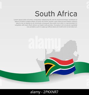 Vector map of South Africa (RSA). Country map with division, cities and ...