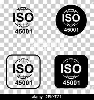 Iso 45001 2023 icon. Occupational Health and Safety. Standard quality ...