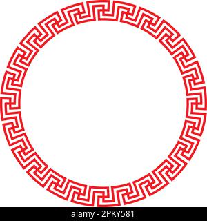 Manji Style Round Border Vector Stock Vector Image & Art - Alamy