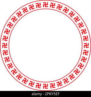 Manji Style Round Border Vector Stock Vector Image & Art - Alamy