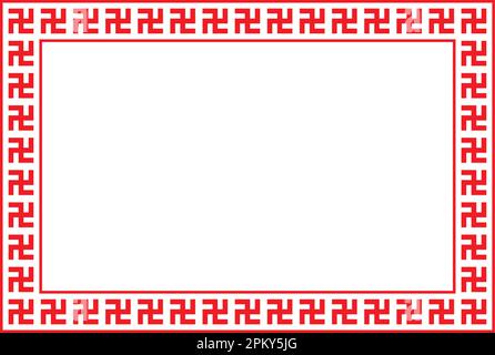 Manji Style Rectangle Border Vector Stock Vector Image & Art - Alamy