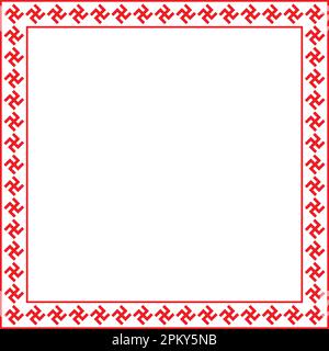 Manji Style Square Border Vector Stock Vector Image & Art - Alamy