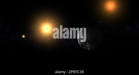 Towards exoplanet Proxima Centauri B with Alpha Centauri star and red ...