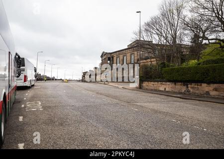 Wide empty street In Edinburgh Scotland, UK Stock Photo - Alamy