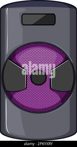 electronics partybox sound cartoon vector illustration Stock Vector ...