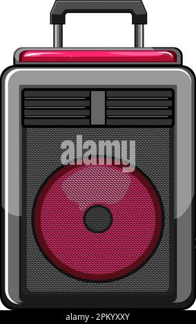 electronics partybox sound cartoon vector illustration Stock Vector ...