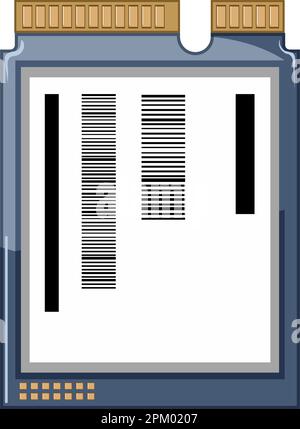 equipment ssd storage cartoon vector illustration Stock Vector Image ...