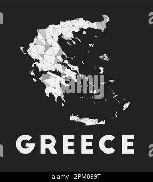 Greece outline map isolated on white background Stock Vector Image ...
