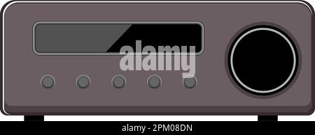 electronic av receiver cartoon vector illustration Stock Vector Image ...