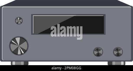 audio av receiver cartoon vector illustration Stock Vector Image & Art ...