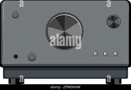 electronic av receiver cartoon vector illustration Stock Vector Image ...