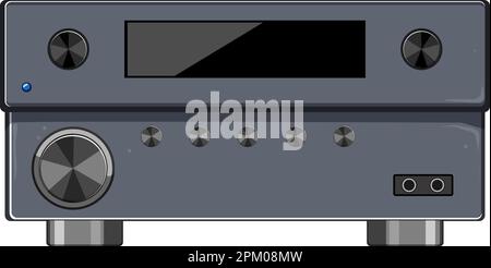 electronic av receiver cartoon vector illustration Stock Vector Image ...