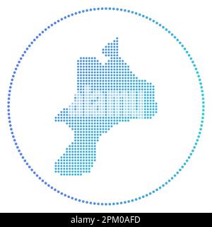 Mayreau map. Map of Mayreau in dotted style. Borders of the island ...