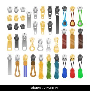 zipper puller set cartoon vector illustration Stock Vector Image & Art - Alamy