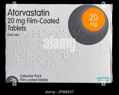 Atorvastatin 20mg pack by Teva Pharmaceuticals Ltd.PHOTOGRAPH ONLY ...