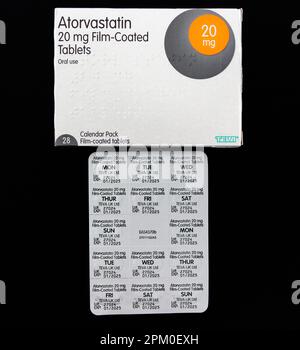 Atorvastatin 20mg pack by Teva Pharmaceuticals Ltd.PHOTOGRAPH ONLY ...